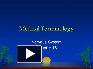 Medical Terminology presentation | free to view