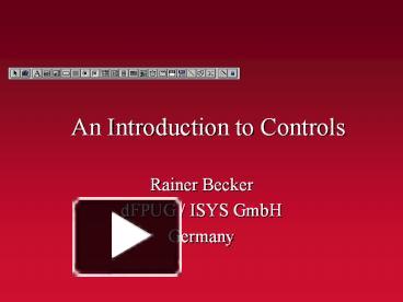 PPT – An Introduction to Controls PowerPoint presentation | free to ...