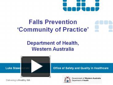 Falls Prevention presentation | free to view