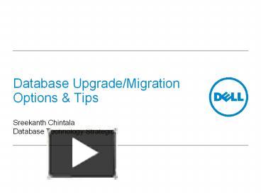 Database Upgrade/Migration Options presentation | free to download