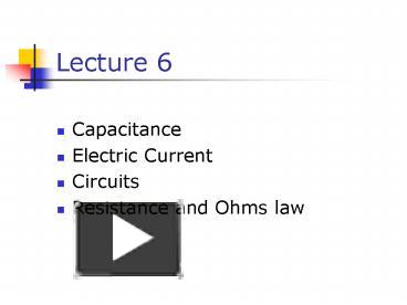 Capacitance presentation | free to download