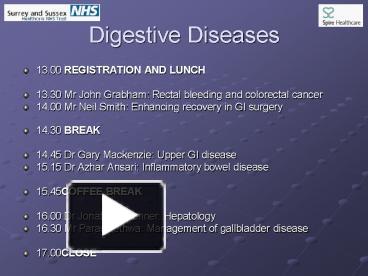 PPT – Digestive Diseases PowerPoint presentation | free to download ...