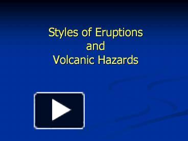 Styles of Eruptions and Volcanic Hazards presentation | free to download