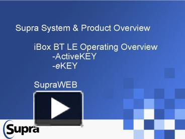 Supra System presentation | free to view
