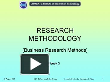 PPT – RESEARCH METHODOLOGY PowerPoint presentation | free to download ...