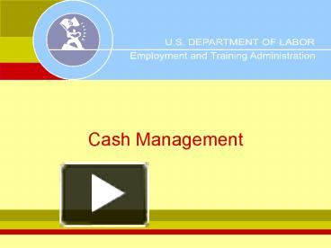 Cash Management presentation | free to view