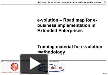 PPT – e-volution PowerPoint presentation | free to view - id: 4e6146-YmQxY