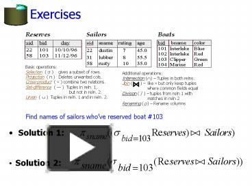 PPT – Exercises PowerPoint presentation | free to download - id: 4e6b38 ...