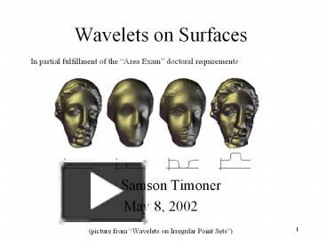 PPT – Wavelets on Surfaces PowerPoint presentation | free to download ...