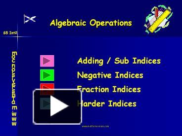 PPT – Algebraic Operations PowerPoint presentation | free to download ...