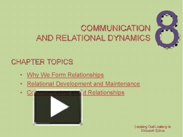Communication and relational dynamics presentation | free to download