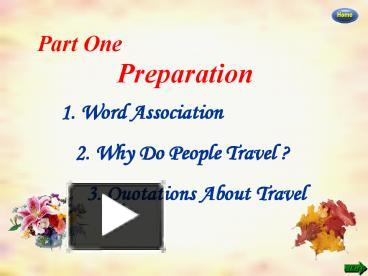 PPT – Part One PowerPoint presentation | free to view - id: 4e797a-YWJmY