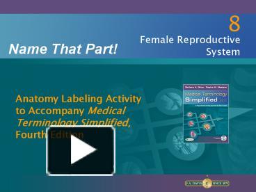 PPT – Anatomy Labeling Activity to Accompany Medical Terminology ...