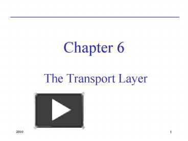 The Transport Layer presentation | free to download