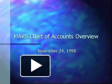 MARS Chart of Accounts Overview presentation | free to download