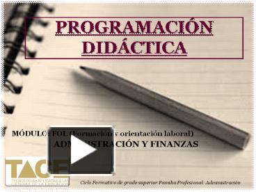 PROGRAMACI presentation | free to download