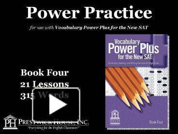 Power Practice presentation | free to view