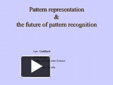Pattern representation presentation | free to download