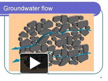 Groundwater flow presentation | free to download