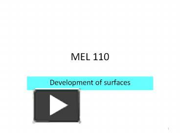 PPT – MEL 110 PowerPoint presentation | free to download - id: 4ebccd-YWRmY