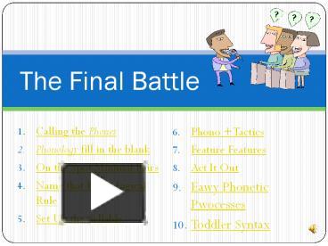 PPT – Calling the Phones PowerPoint presentation | free to download ...