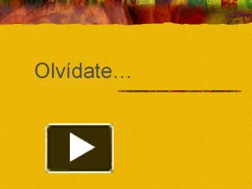 PPT – Olv PowerPoint presentation | free to download - id: 4ecc31-Y2U1Y