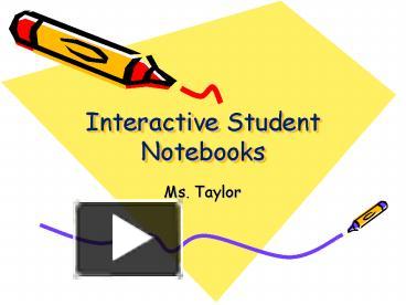 PPT – Interactive Student Notebooks PowerPoint presentation | free to ...