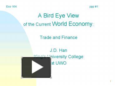 A Bird Eye View presentation | free to view