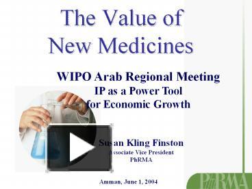 The Value of New Medicines presentation | free to download