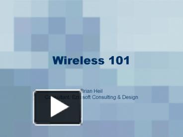 PPT – Wireless 101 PowerPoint presentation | free to download - id ...