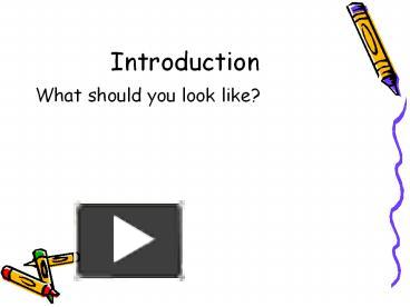 What should you look like? presentation | free to view