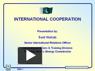 INTERNATIONAL COOPERATION presentation | free to download