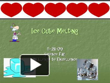 PPT – Ice Cube Melting PowerPoint presentation | free to view - id ...