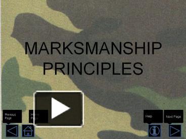 MARKSMANSHIP PRINCIPLES presentation | free to view