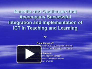 Benefits and Challenges that Accompany Successful Integration and ...