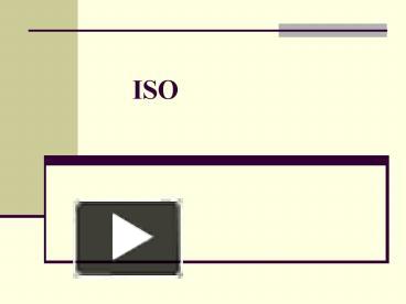 ISO 10012:2003 presentation | free to view