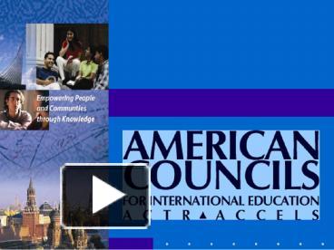 Standard Exchange Program Structure presentation | free to view