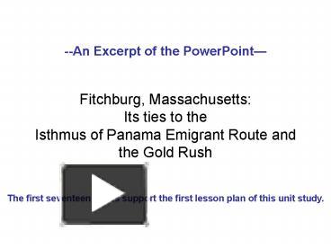 PPT – An Excerpt of the PowerPoint PowerPoint presentation | free to ...