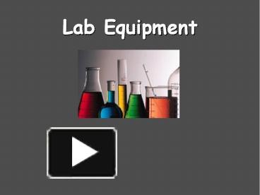Lab Equipment presentation | free to download