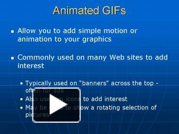 PPT – Animated GIFs PowerPoint presentation | free to view - id: 4fdd1 ...