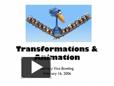 Transformations presentation | free to view
