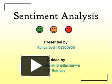 Sentiment Analysis presentation | free to download