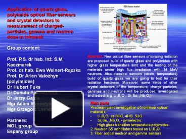 Application of quartz glass, polyimide optical fiber sensors and ...