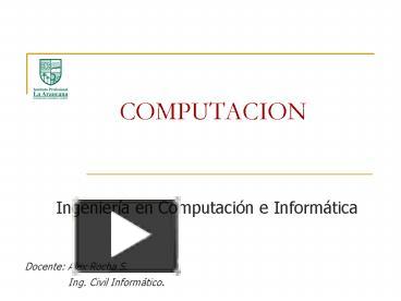 COMPUTACION presentation | free to download