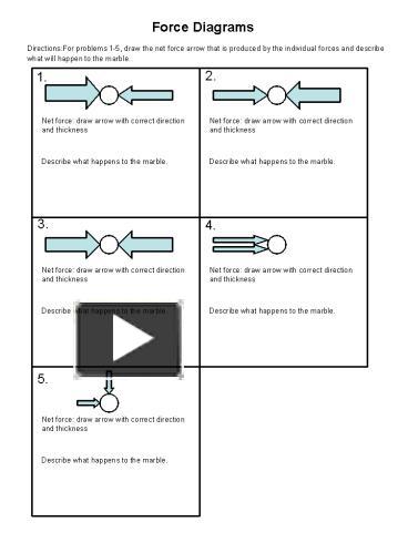 PPT – Directions:For problems 15, draw the net force arrow that is ...