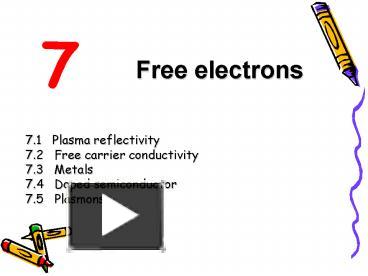 Free electrons presentation | free to download