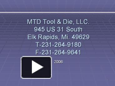 MTD Tool presentation | free to view