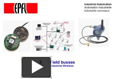PPT – 3 Field busses 3.4 Industrial Wireless PowerPoint presentation ...