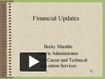 PPT – Financial Updates PowerPoint presentation | free to view - id ...