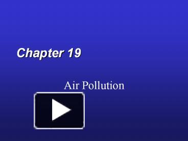 Air Pollution presentation | free to view